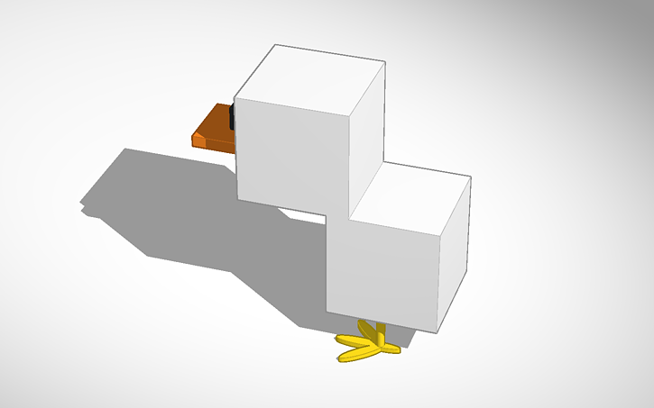 3D design Minecraft Chicken | Tinkercad