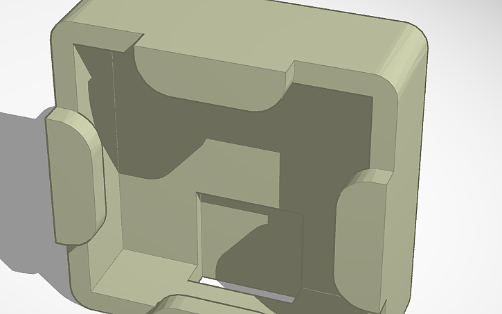 3D design 25mm GPS mount - Tinkercad