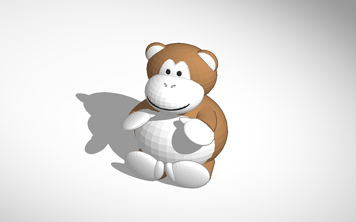 3D design Mono / monkey - Tinkercad