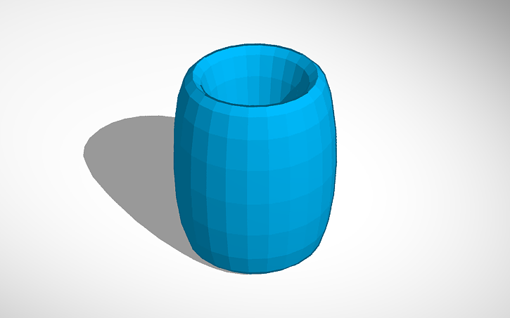 3D design Flower pot - Tinkercad