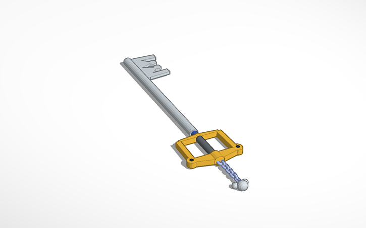 3D design Key Blade (Kingdom Key) | Tinkercad