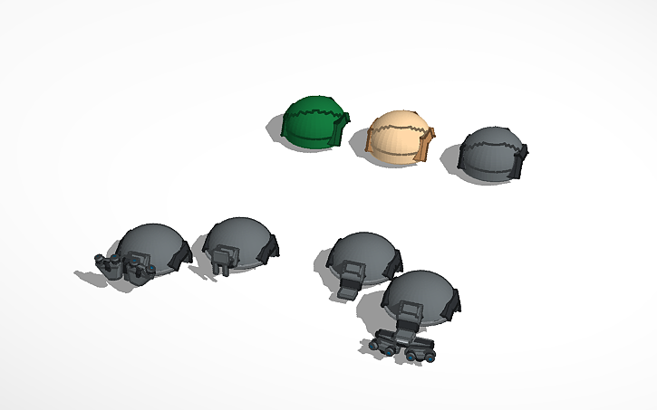 3d Design Advanced Combat Helmet Tinkercad