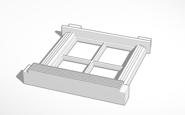 3D design Dolls House Window 3 - Tinkercad
