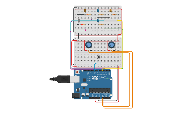 Circuit design Módulo Joystick analógico KY-023 - Tinkercad