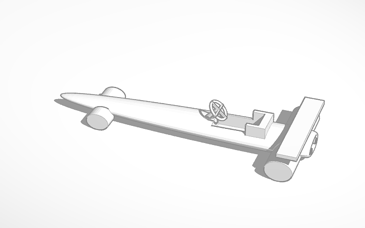 3D design rocket car - Tinkercad