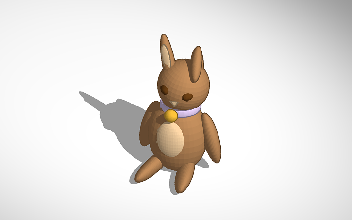 3D design Stuffed Rabbit | Tinkercad