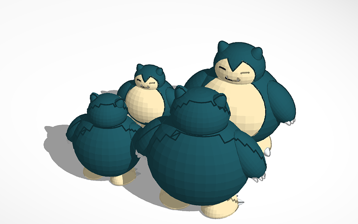 3D design My family in Snorlax form | Tinkercad