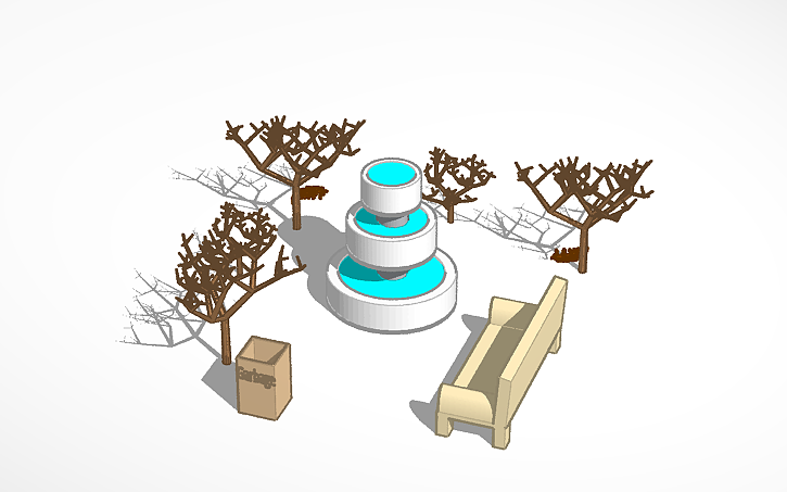 3D design Water Fountain - Tinkercad
