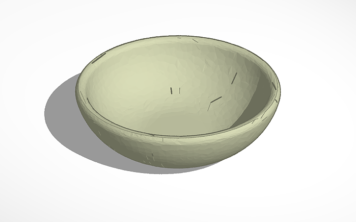 3D design bowl - Tinkercad