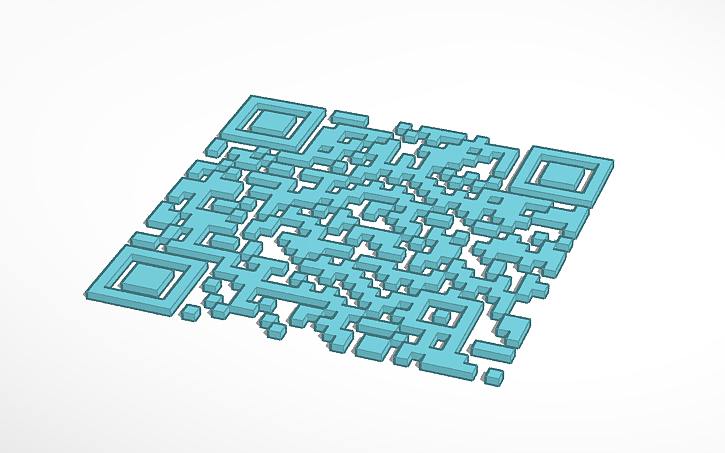 3D design codigo qr - Tinkercad