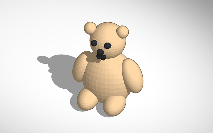 3D design bear - Tinkercad