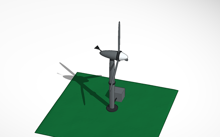 3D design Wind Turbine - Tinkercad