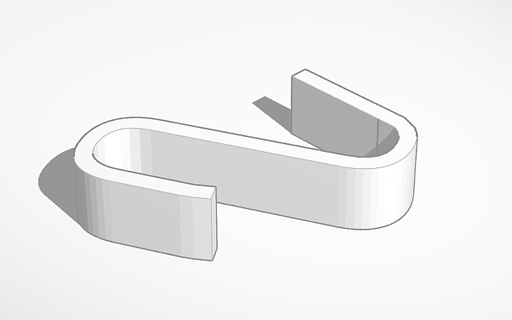 3D design Small S Hanger - Tinkercad