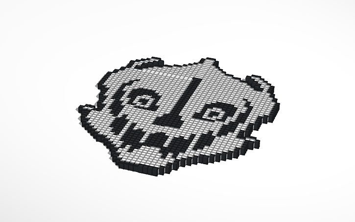 3D design Gaster Blaster - Tinkercad