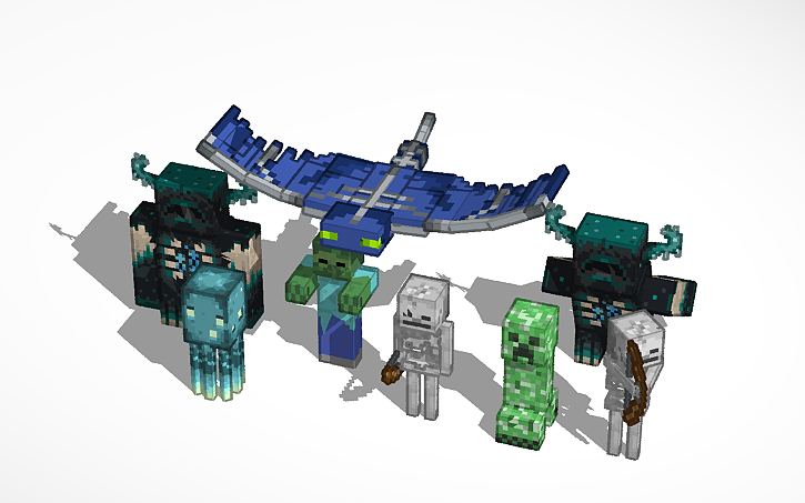3D design Minecraft mobs - Tinkercad
