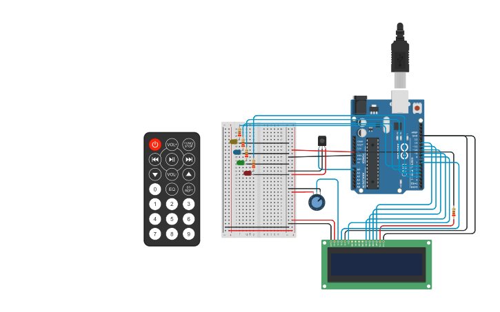 Circuit design IoT Smart Home - Tinkercad
