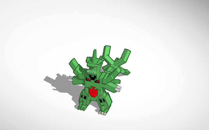 3D design mega tyranitar | Tinkercad
