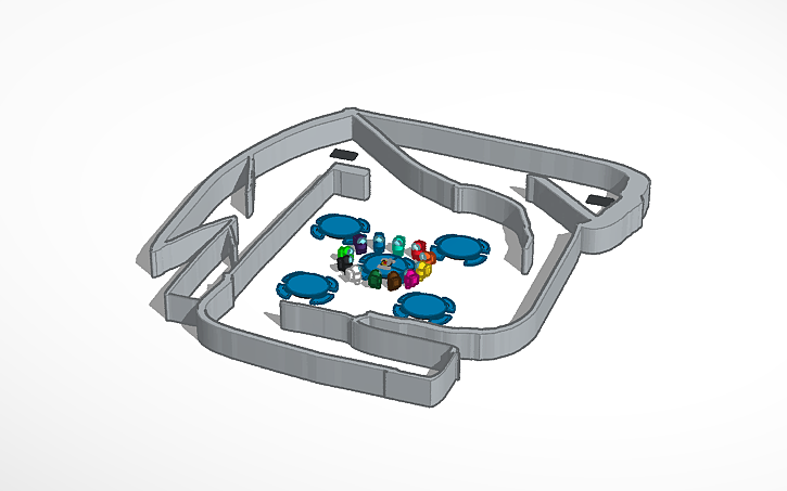 3D design Among Us Scene 1 | Tinkercad