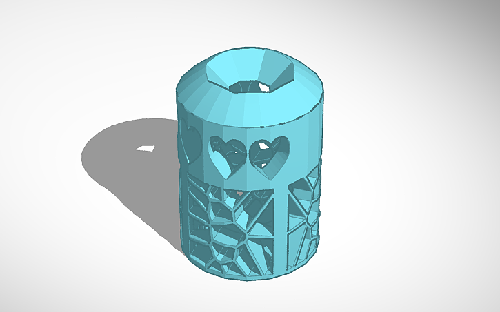 3D design Pen Holder - Tinkercad