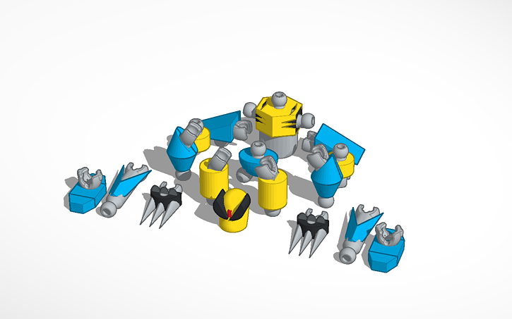 3D design WOLVERINE ROBOT | Tinkercad