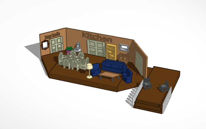 3D design David Torres- Over The river set design - Tinkercad