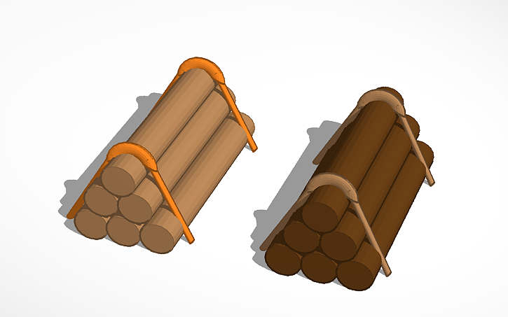 3D design logs - Tinkercad