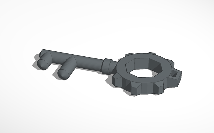 3D design Legend of Zelda Small Key - Tinkercad