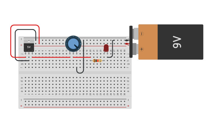 Circuit Design Led With Potentiometer Tinkercad