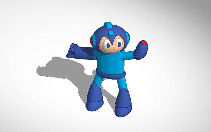 3D design megaman - Tinkercad
