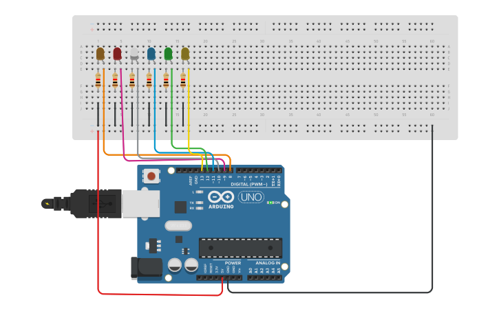 Circuit design Práctica 2 E2 - Tinkercad