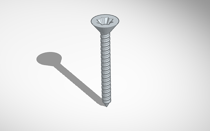 3D design Torx Screw - Tinkercad