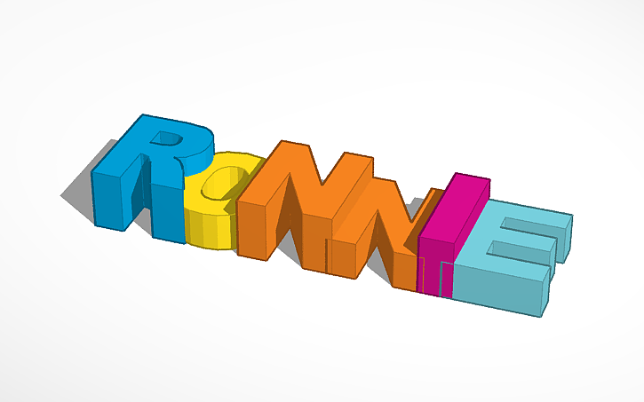3D design Ronnie - Tinkercad