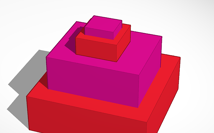 3D design layer cake - Tinkercad