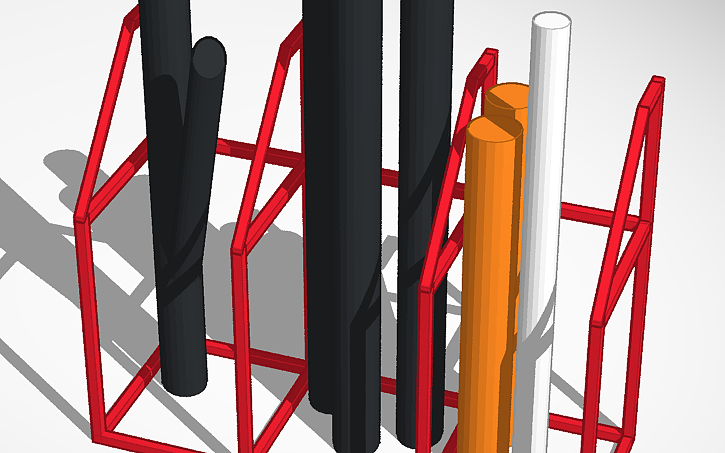 3D design RACK - Tinkercad