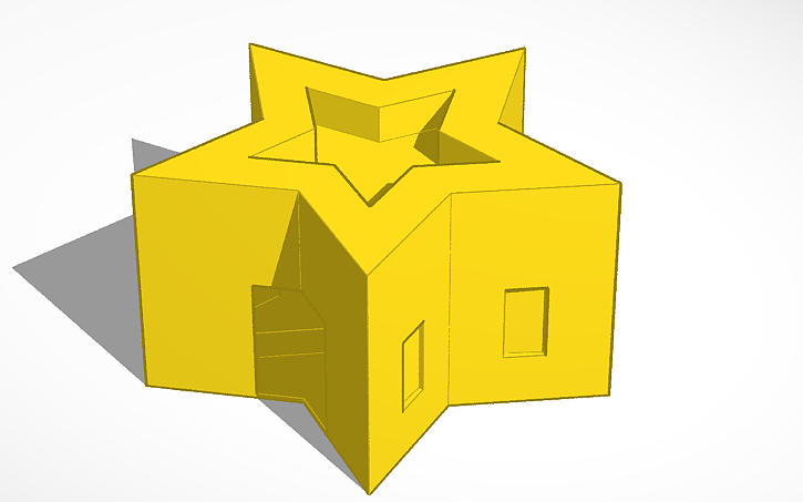 3D design star house | Tinkercad