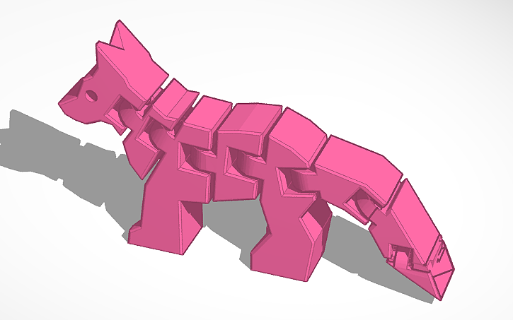 3D design FUNNY DOG - Tinkercad