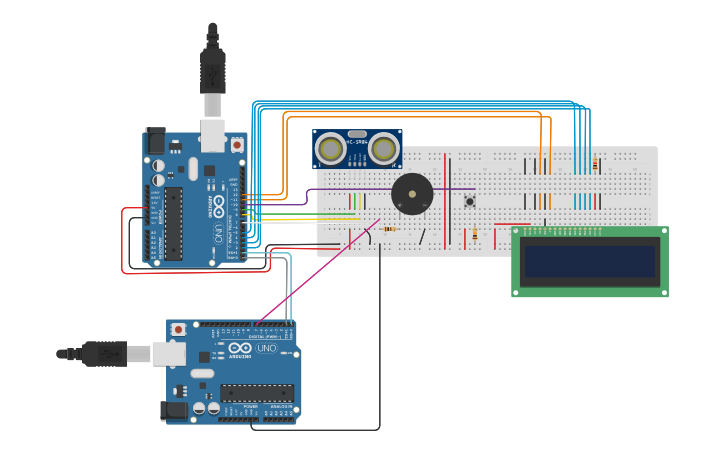 Circuit Design Arduino Sensor Projekt 2 Tinkercad