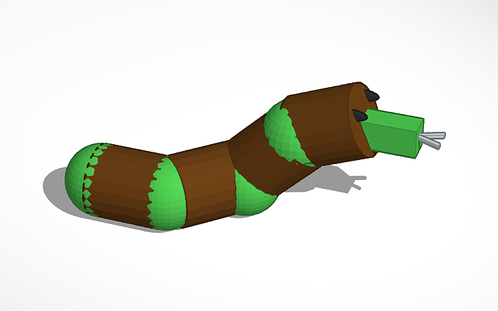 3D design snake - Tinkercad