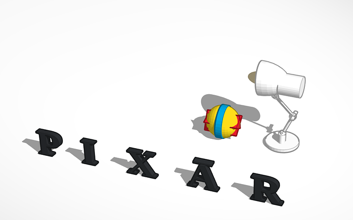 3d Design Pixar Pacote De Modelos Tinkercad