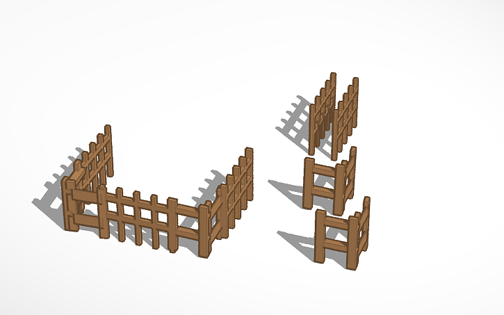 3D design 5C AaronS fences - Tinkercad