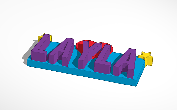 3D design Layla - Tinkercad