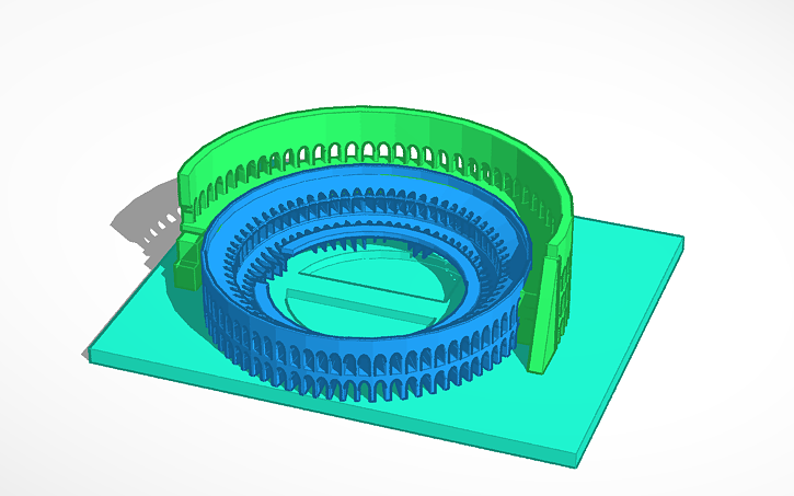 3D design Copy of coliseo/coliseum - Tinkercad