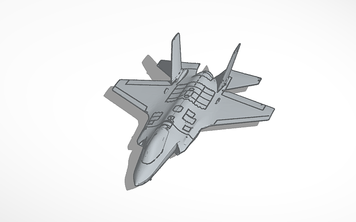 3D design F-35 Lightning - Tinkercad