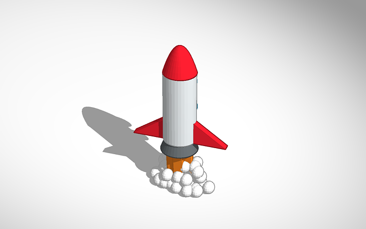 3d Design Rocket Tinkercad