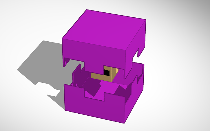 3D design Minecraft Shulker - Tinkercad
