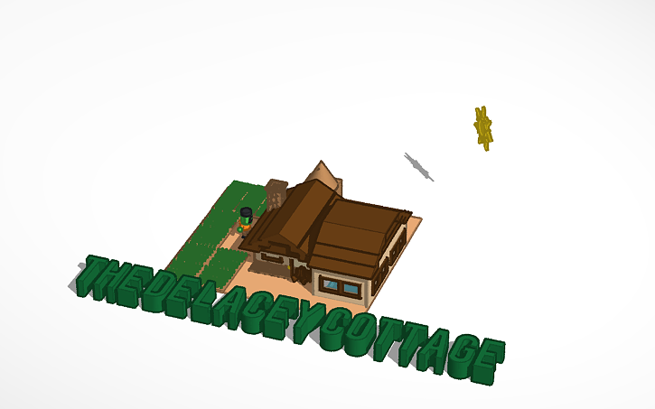 3D design Frankenstein Project: De Lacey cottage - Tinkercad