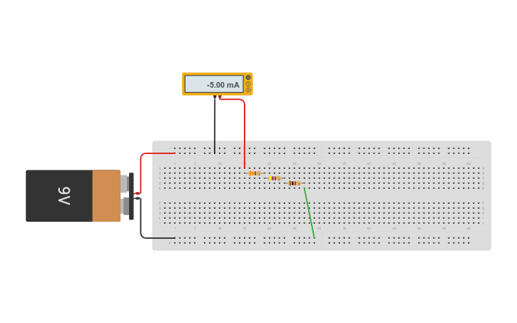 Circuit design serie_protoboard_medidas_DAC | Tinkercad