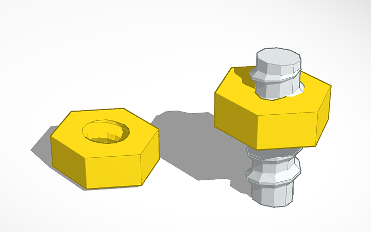 3D design tornillo - Tinkercad