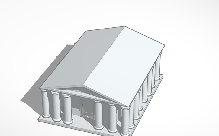 3D design parthenon - Tinkercad
