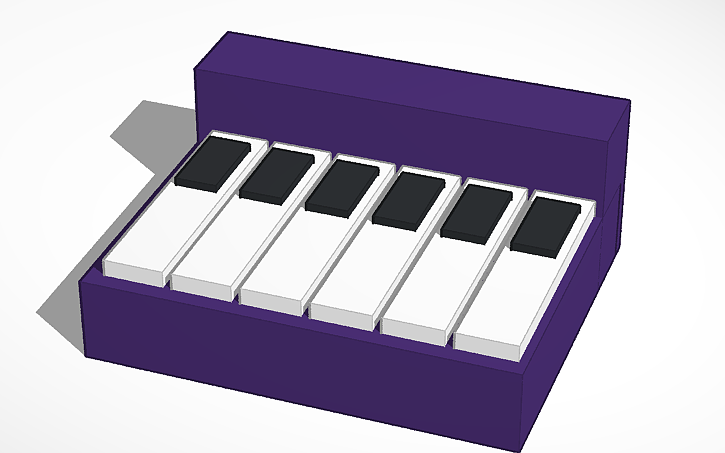 3D design PİYANO | Tinkercad